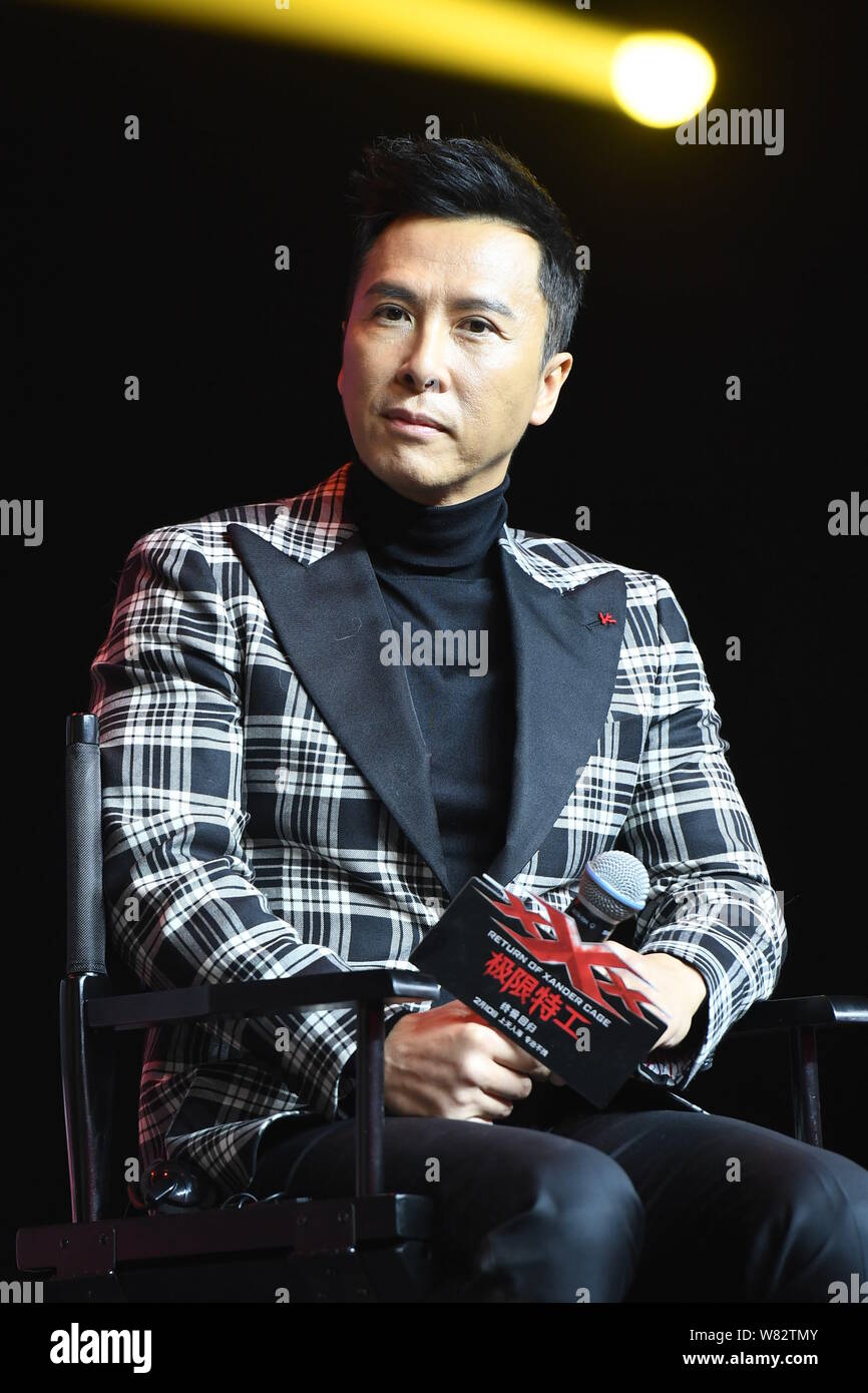 Hong Kong actor Donnie Yen attends the press conference for the ...