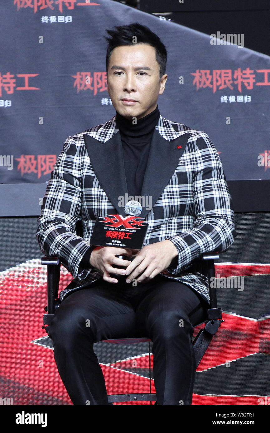 Hong Kong actor Donnie Yen attends the press conference for the ...