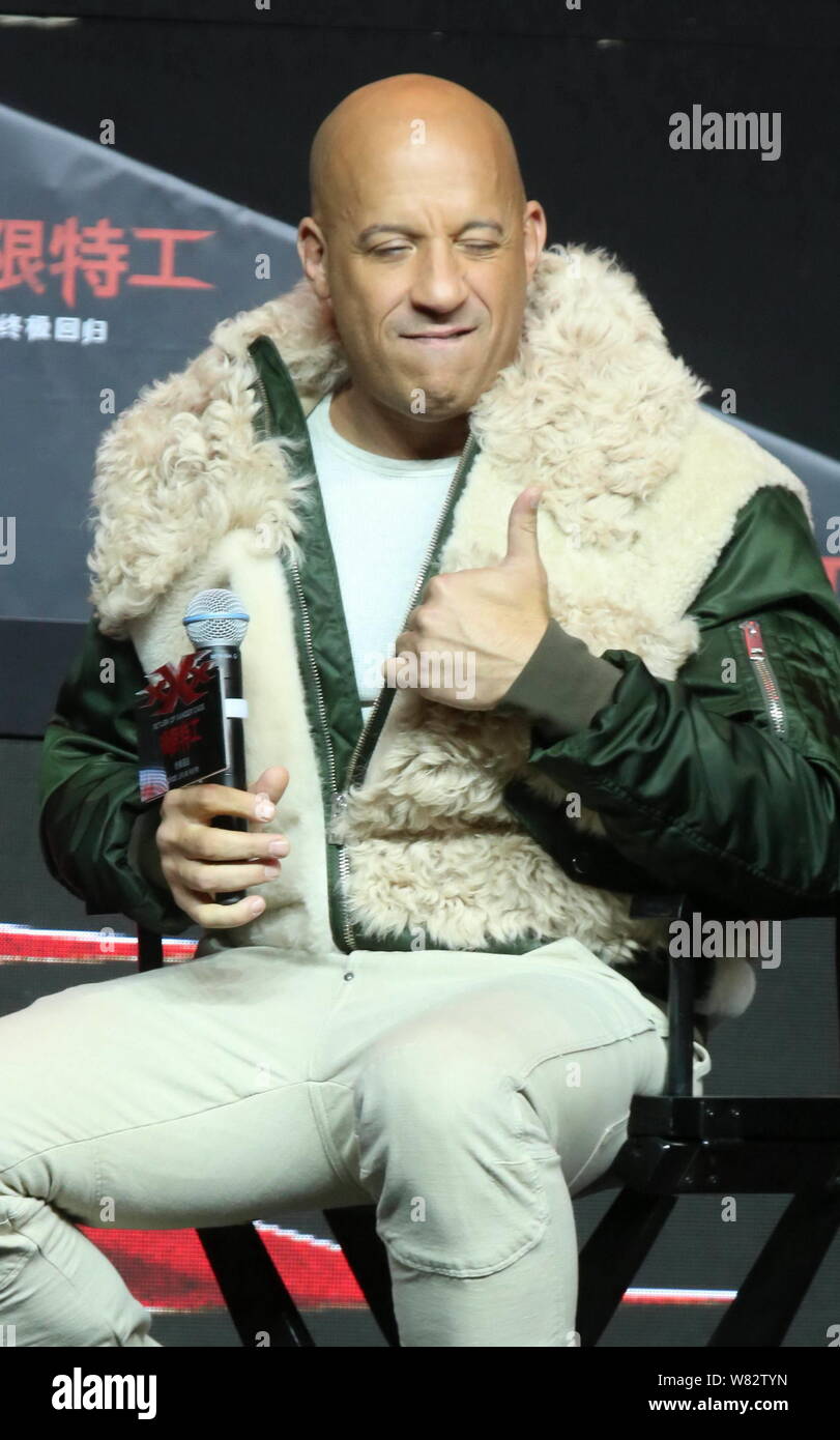 American actor Mark Sinclair, better known by his stage name Vin Diesel ...