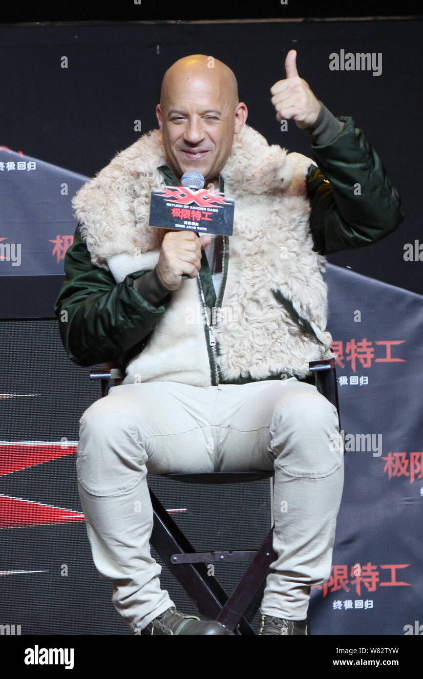 American actor Mark Sinclair, better known by his stage name Vin Diesel ...