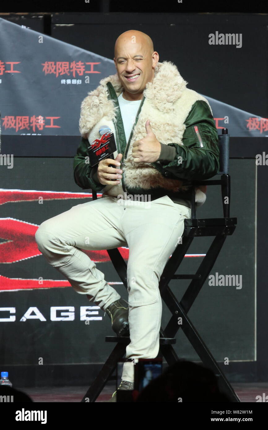 American actor Mark Sinclair, better known by his stage name Vin Diesel ...