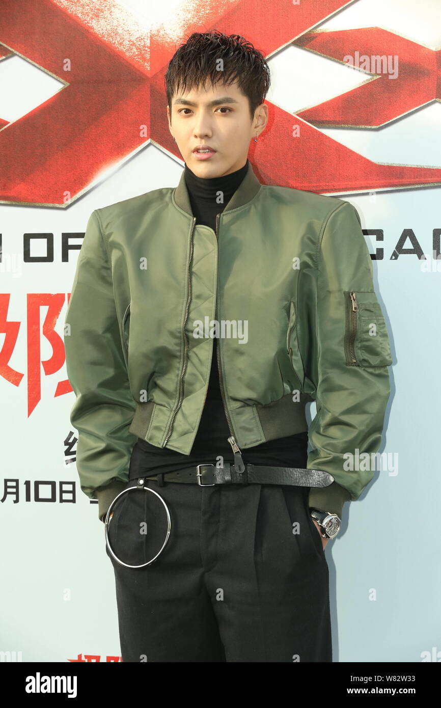 Chinese actor Kris Wu Yifan arrives on the red carpet for the premiere of his movie "xXx: The ...