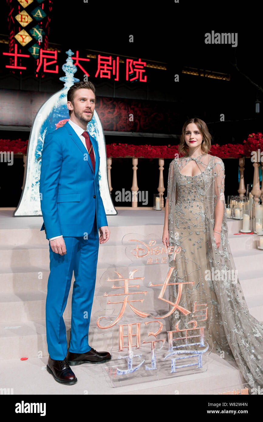 British actress Emma Watson, right, and English actor Daniel Jonathan ...