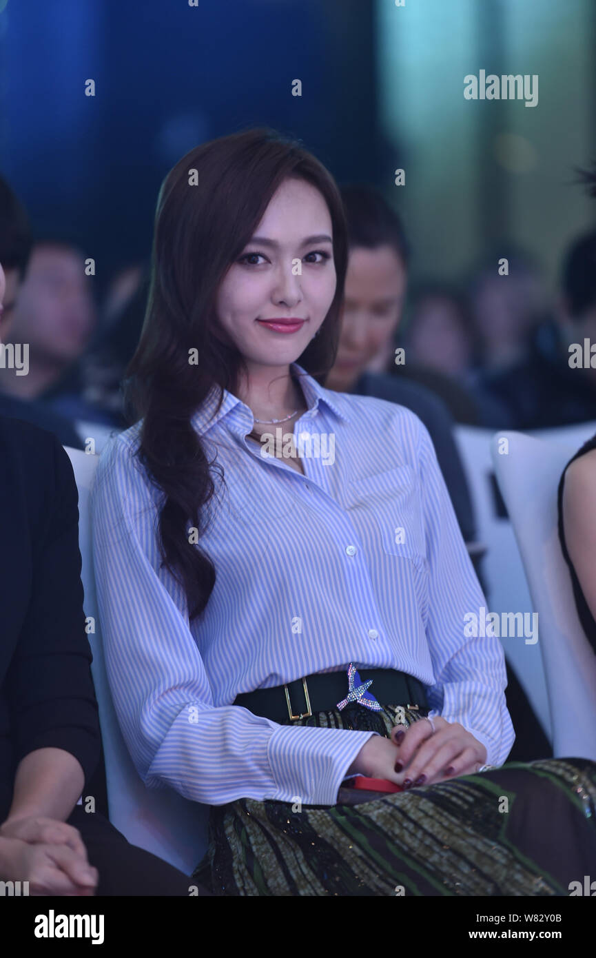 Chinese actress Tang Yan attends an award ceremony of TV Dramas ...