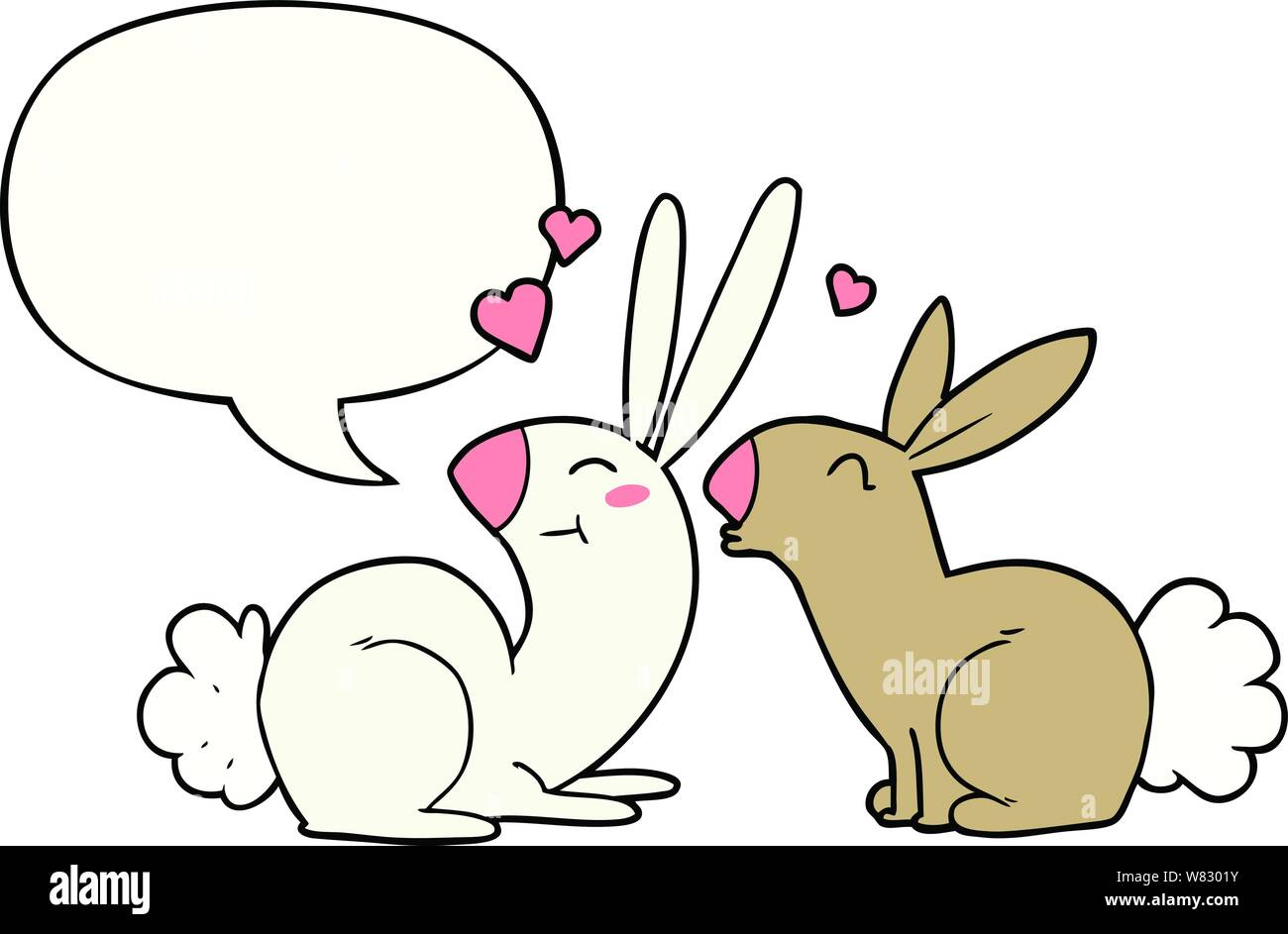 Talking rabbits Stock Vector Images - Alamy