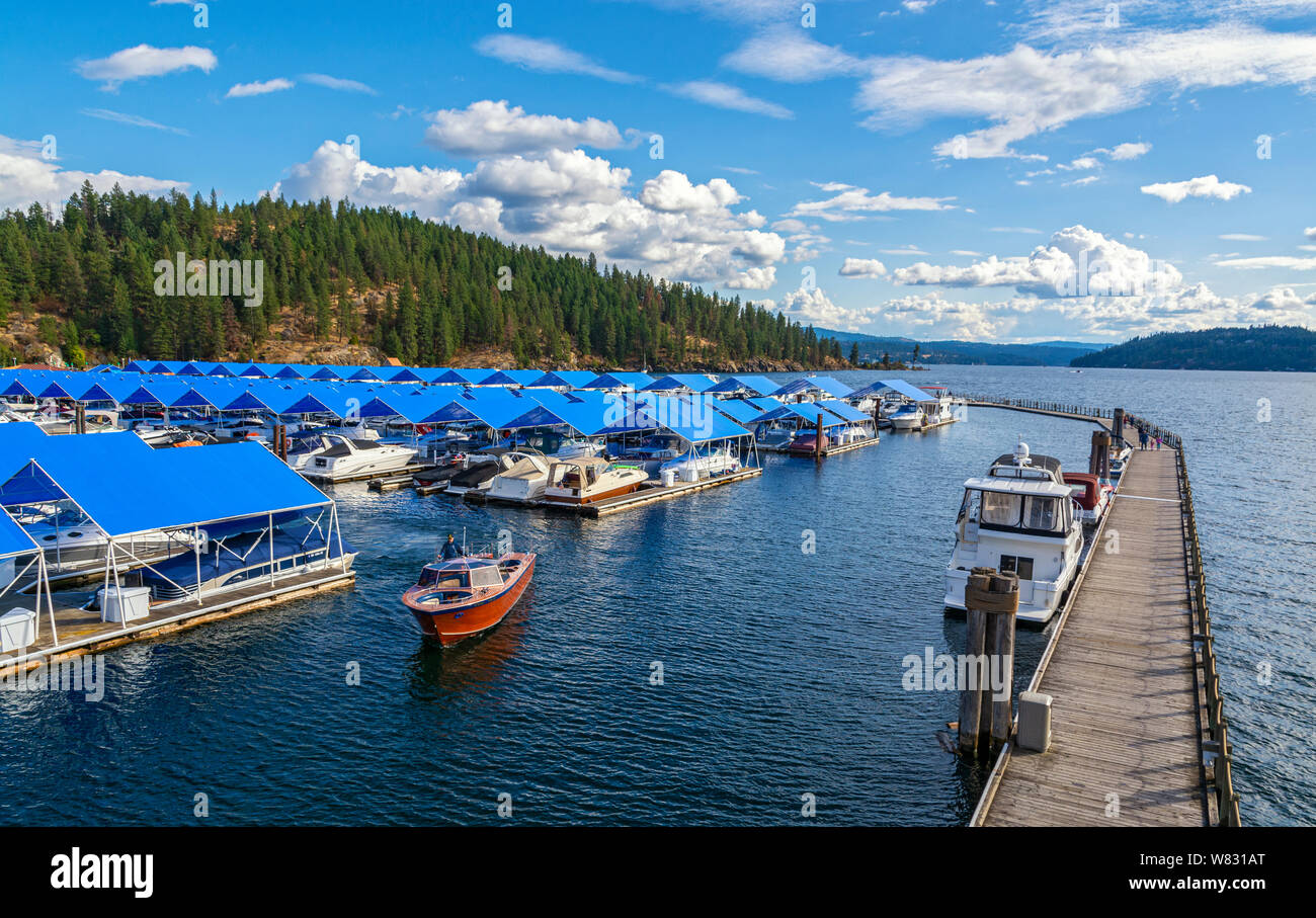 Idaho, Coeur d'Alene Resort, world's longest floating boardwalk (3300 ...