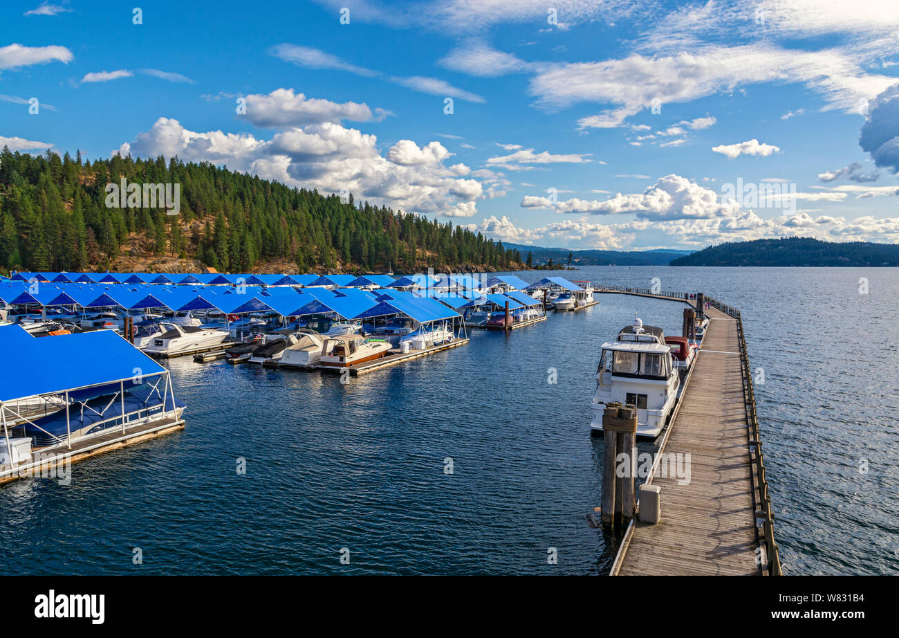 Idaho, Coeur d'Alene Resort, world's longest floating boardwalk (3300 ...