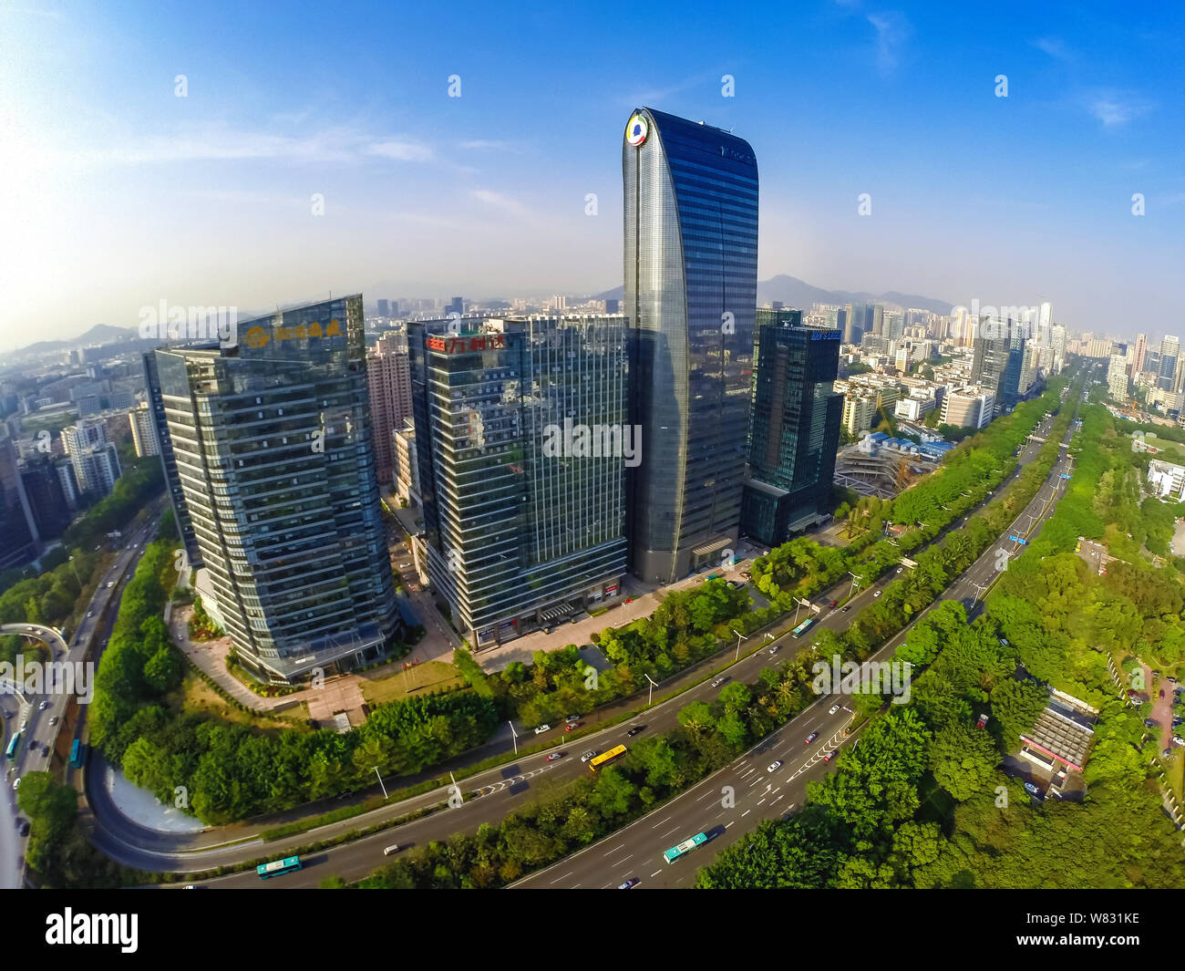 --FILE--A view of the headquarters building of Chinese Internet giant ...
