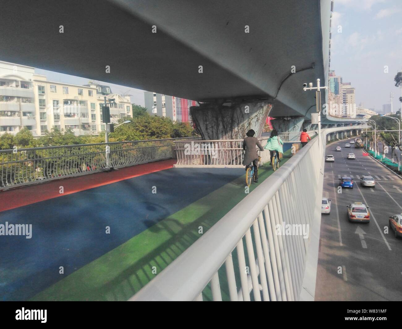 Cyclists in china elevated hi-res stock photography and images - Alamy