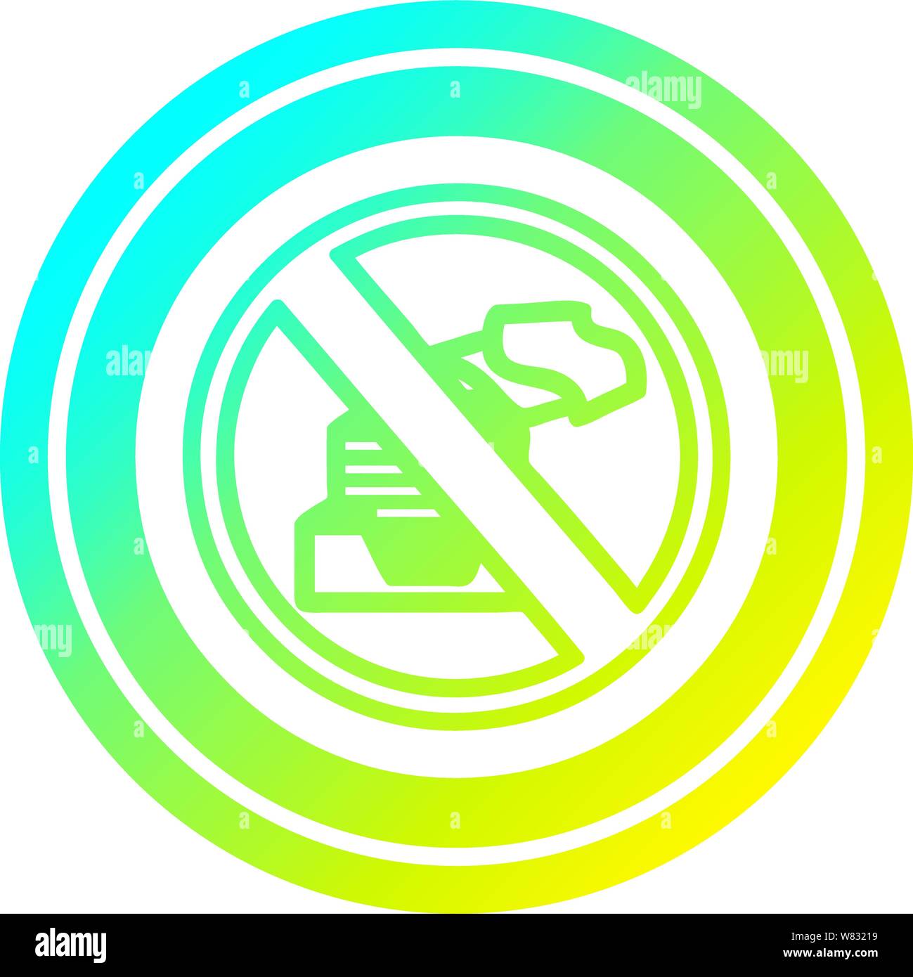 paperless office circular icon with cool gradient finish Stock Vector ...