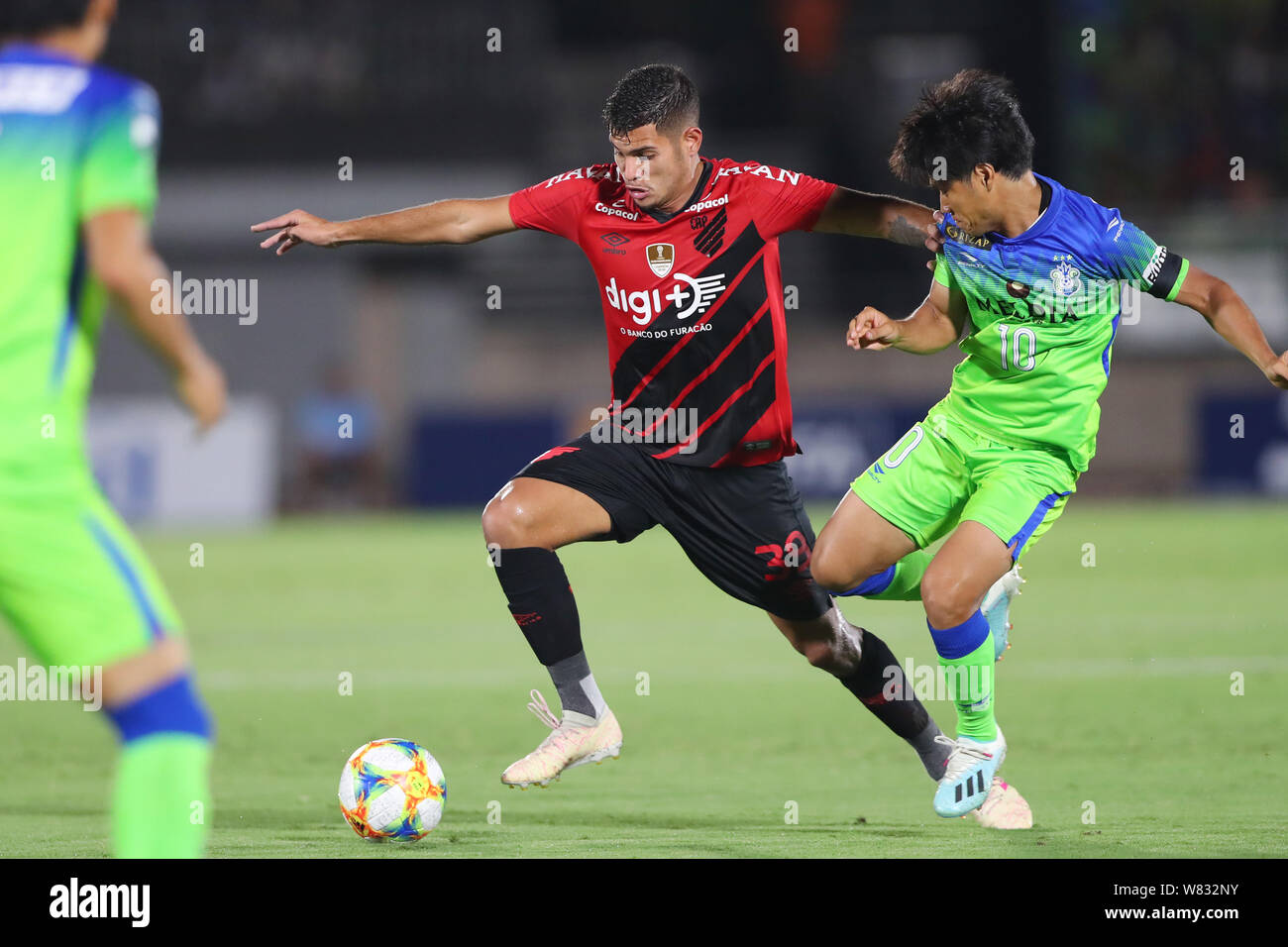Kanagawa, Japan. 7th Aug, 2019. (L-R) Bruno Guimaraes (Paranaense ...