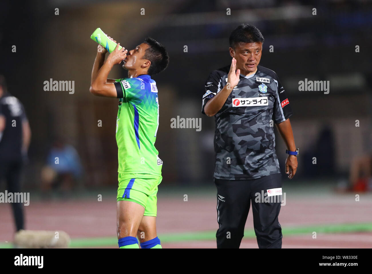 Kanagawa, Japan. 7th Aug, 2019. (L-R) Mitsuki Saito, Cho Kwi-Jea ...