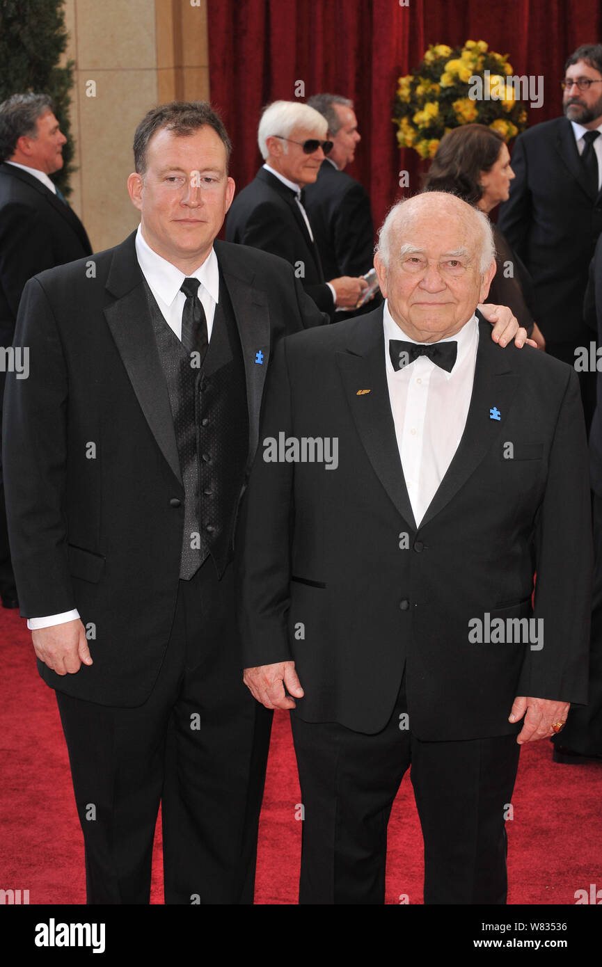 LOS ANGELES, CA. March 07, 2010: Ed Asner & Matthew Asner at the 82nd ...
