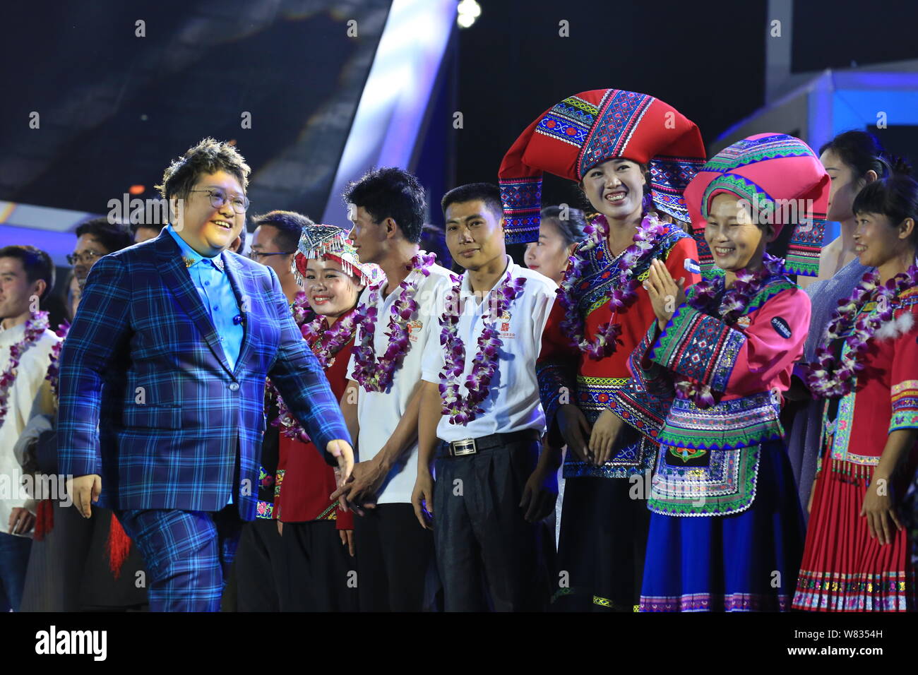 Chinese singer Han Hong attends the presentation ceremony of the 2016 ...