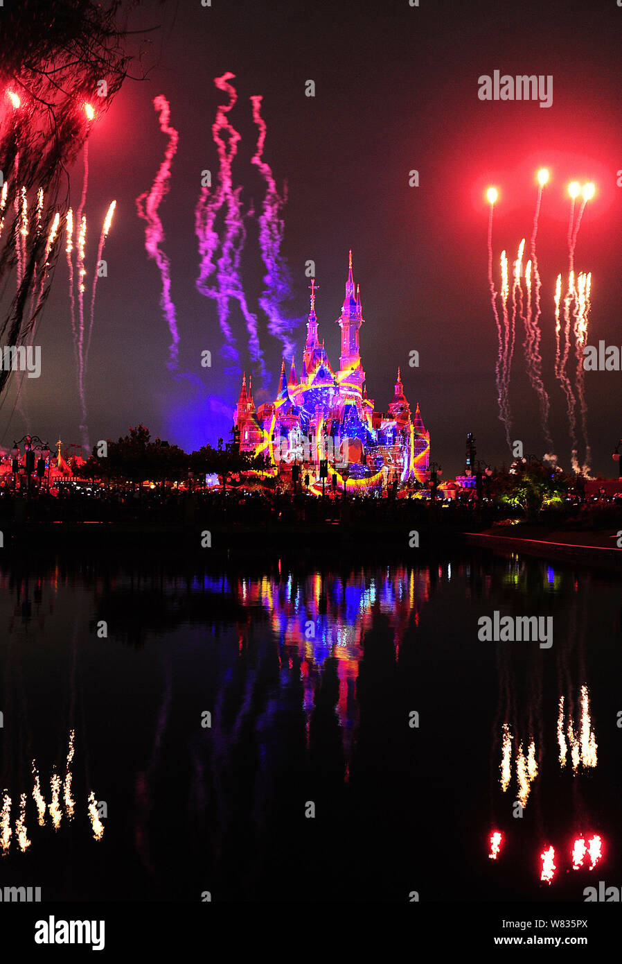 Shanghai disneyland fireworks hi-res stock photography and images - Alamy