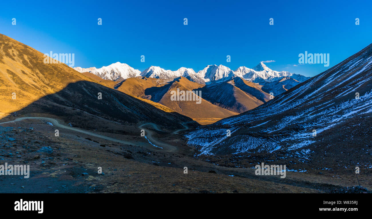 Landscape of the Mount Gongga, also known as Minya Konka Mountain, in ...