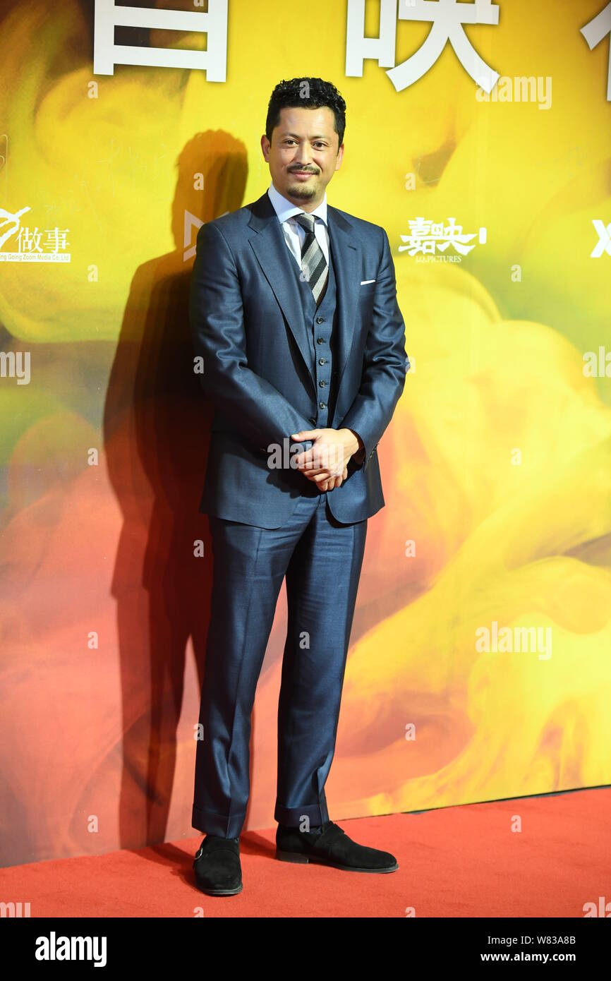 Japanese actor Hiroyuki Ikeuchi arrives on the red carpet for the ...