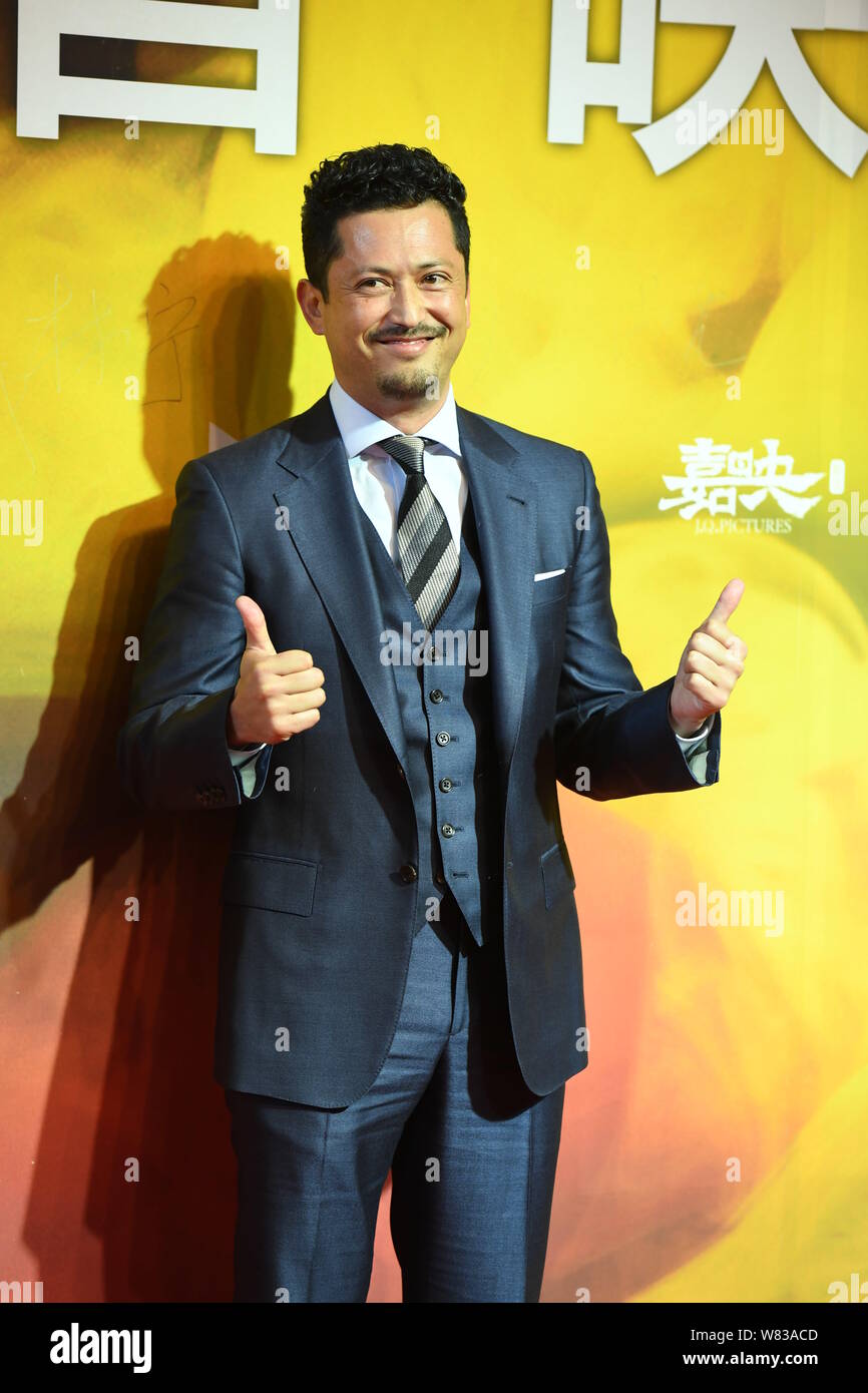 Japanese actor Hiroyuki Ikeuchi arrives on the red carpet for the ...