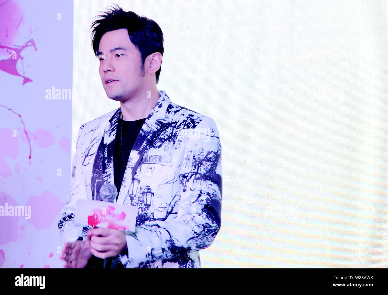 Taiwanese singer and actor Jay Chou attends a press conference for the ...