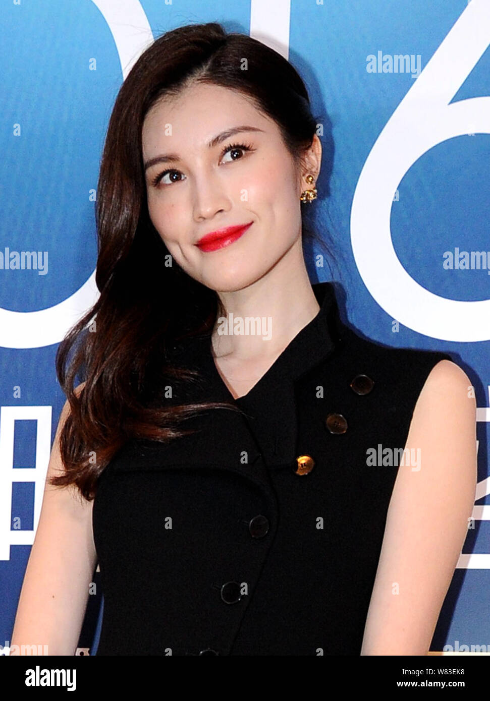 Chinese model He Sui arrives for the 2016 Digital Fashion Grand ...