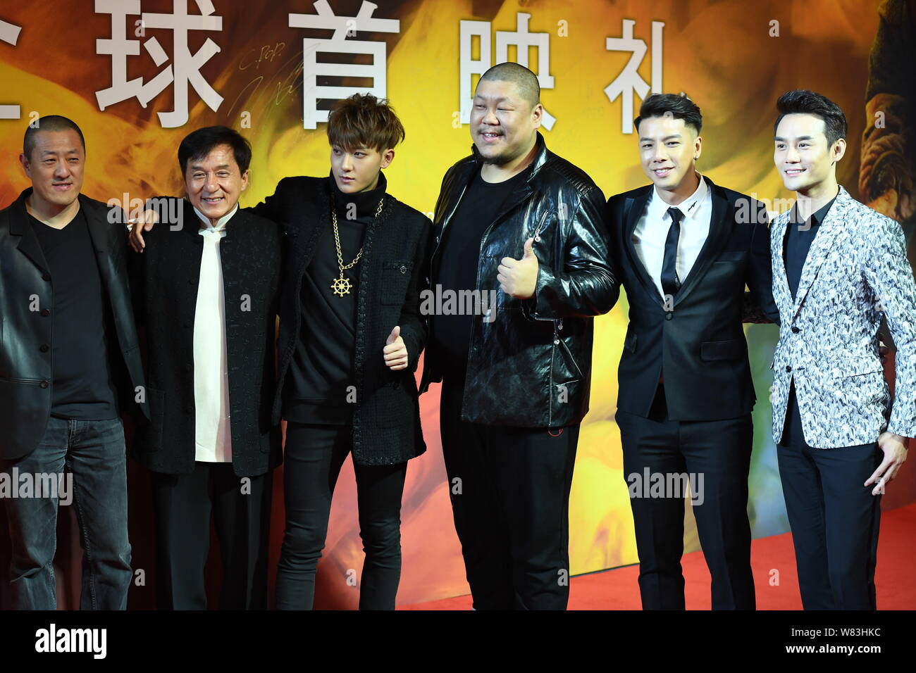 (From left) Chinese director Ding Sheng, Hong Kong kungfu superstar ...