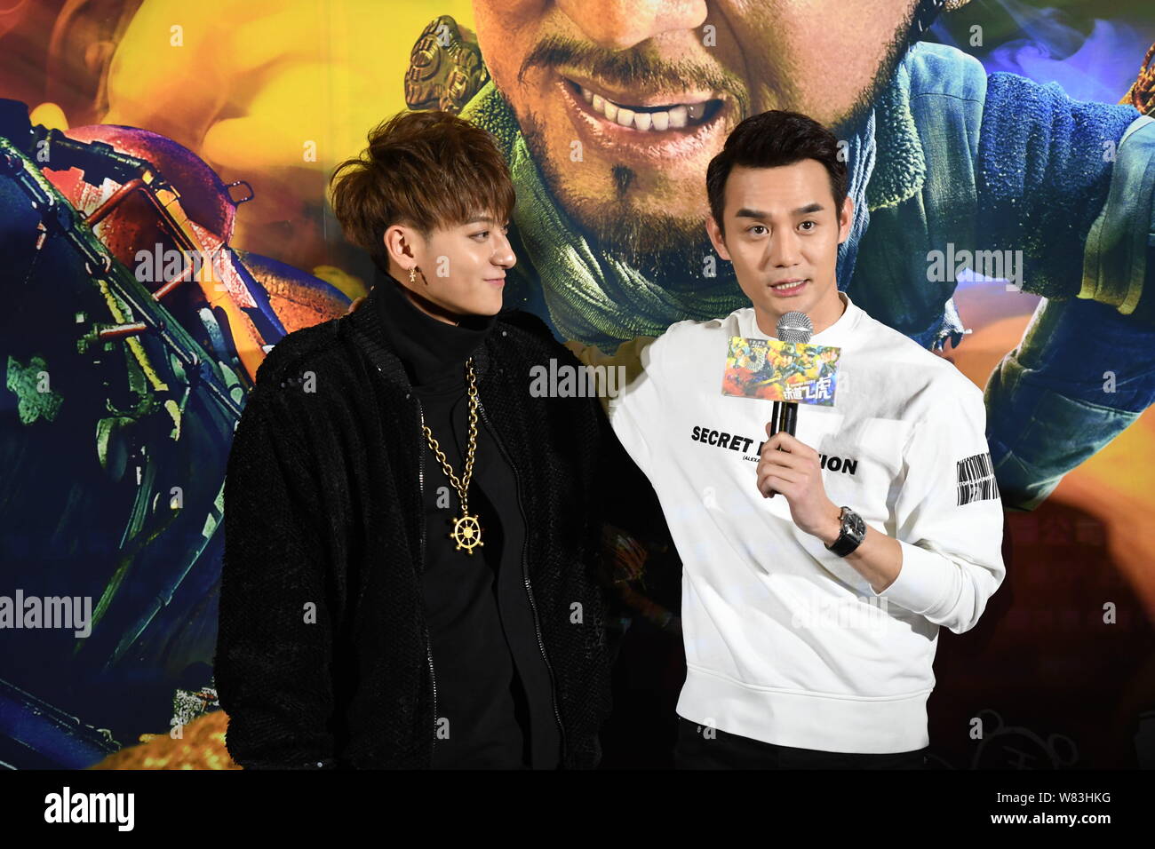Chinese singer and actor Huang Zitao, left, better known as Z.TAO, and ...