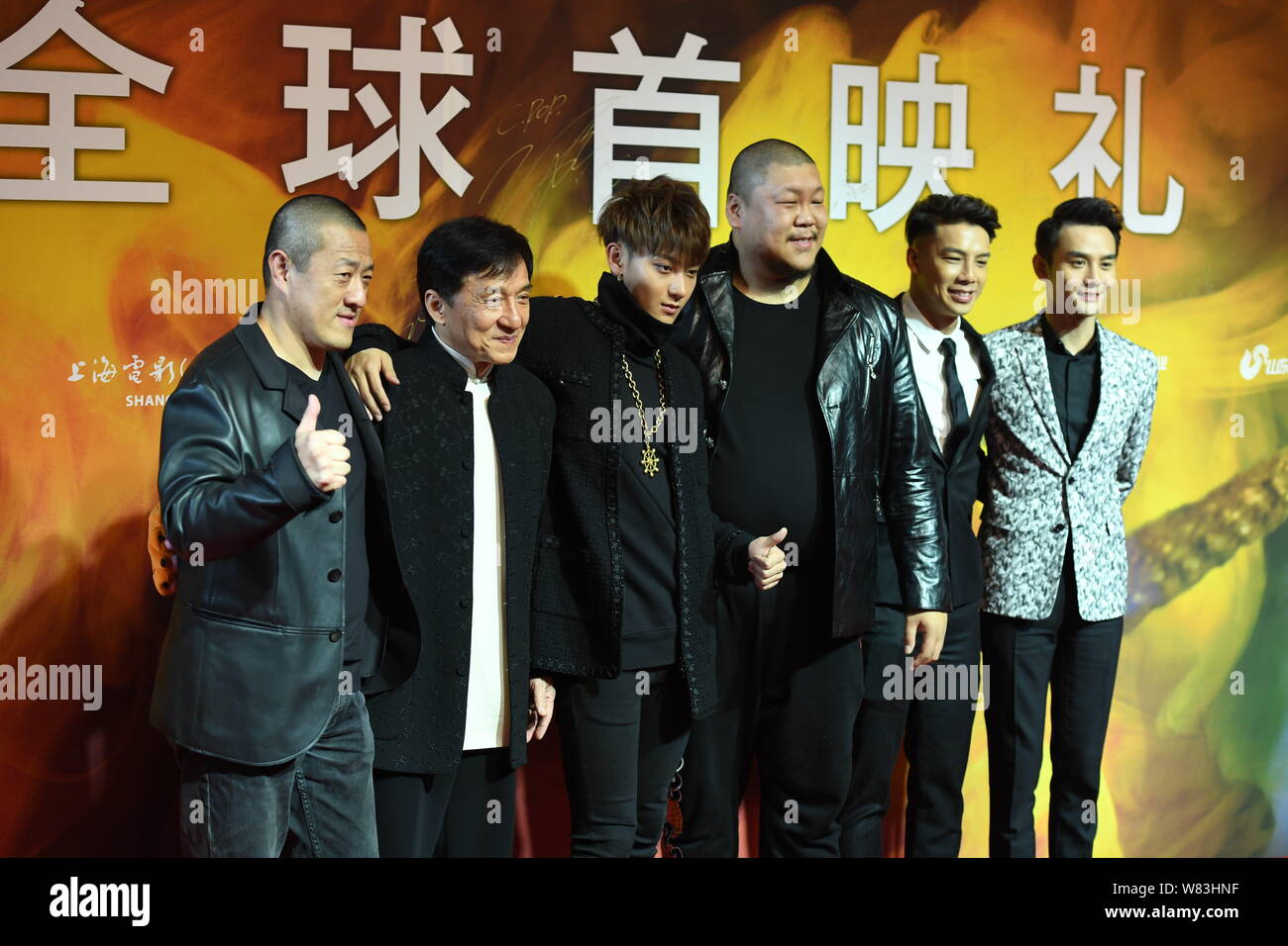(From left) Chinese director Ding Sheng, Hong Kong kungfu superstar ...