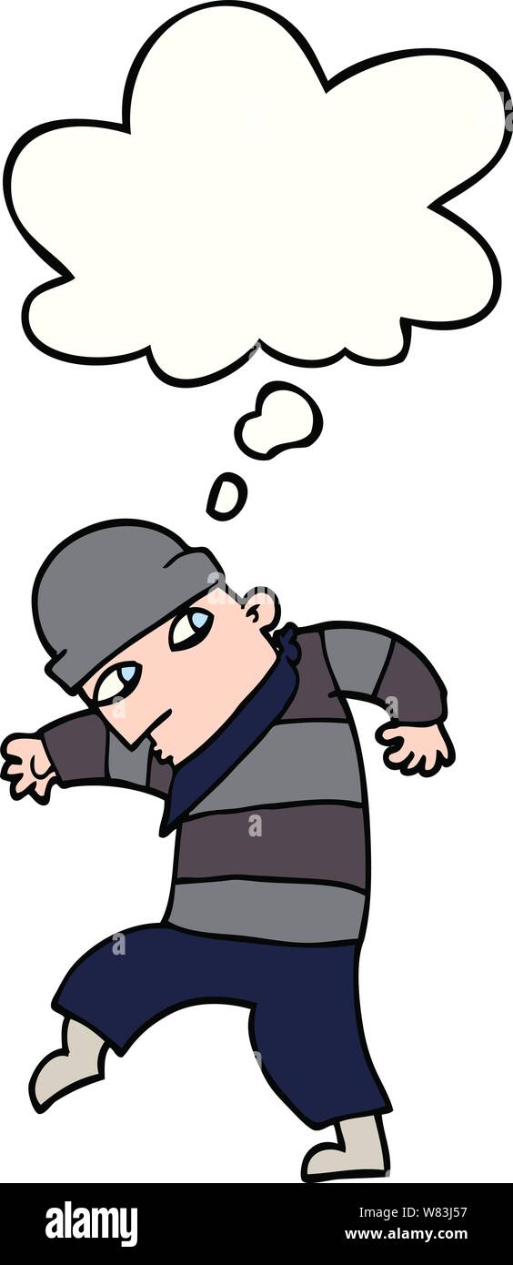 Sneaking cartoon man hi-res stock photography and images - Alamy