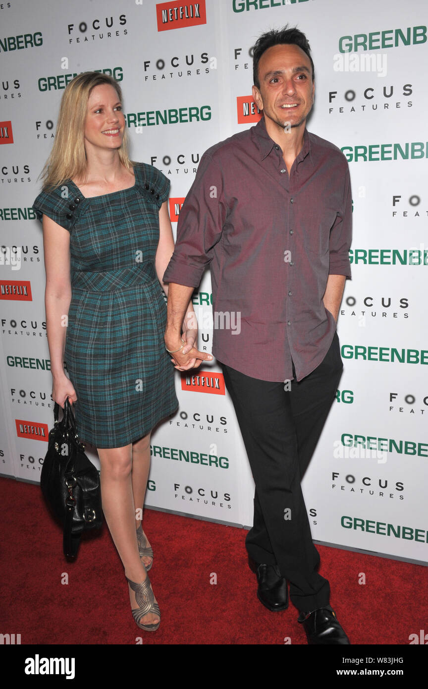LOS ANGELES, CA. March 18, 2010: Hank Azaria & Katie Wright at the Los ...