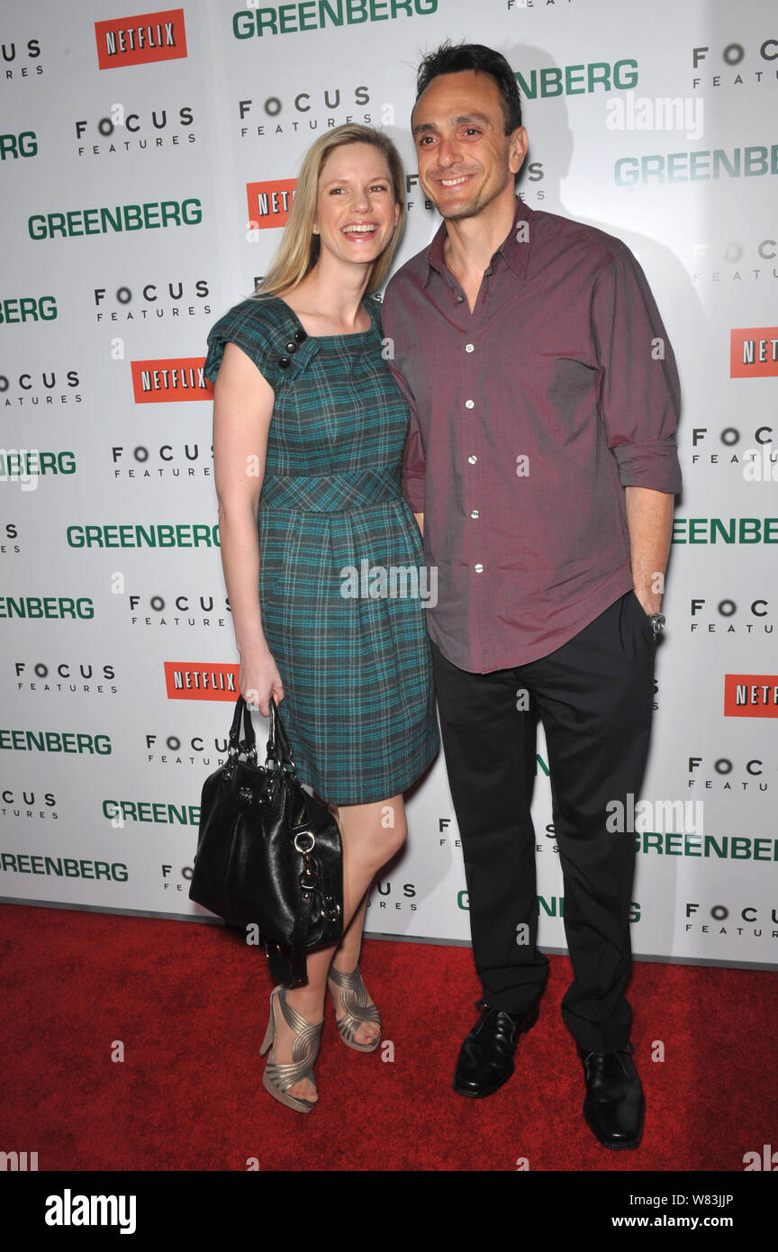 LOS ANGELES, CA. March 18, 2010: Hank Azaria & Katie Wright at the Los ...