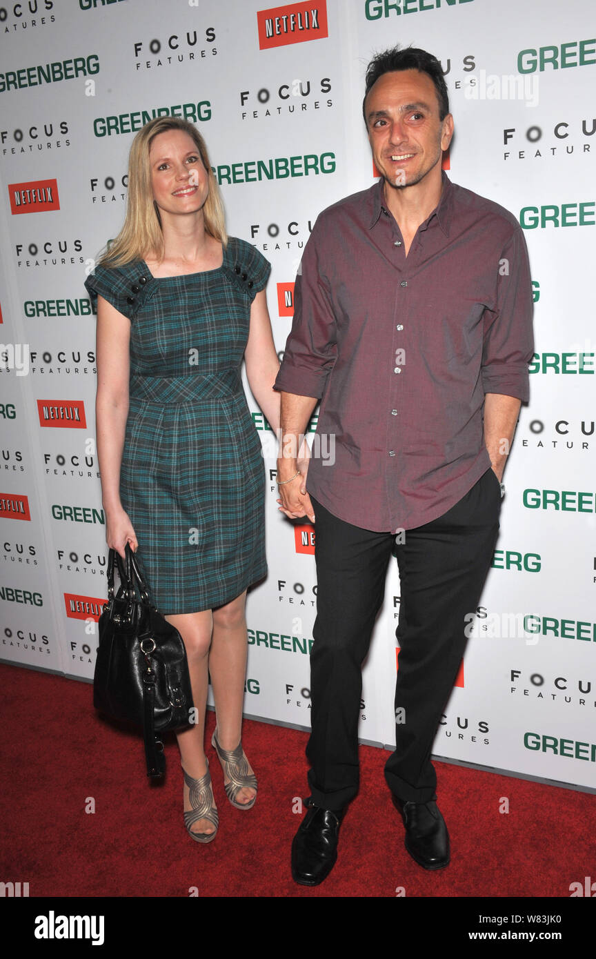 LOS ANGELES, CA. March 18, 2010: Hank Azaria & Katie Wright at the Los ...