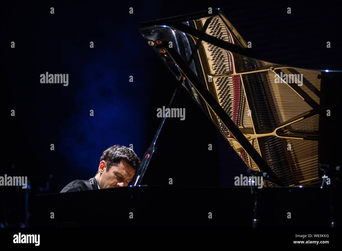 Croatian pianist Maksim Mrvica performs at his concert during the ...