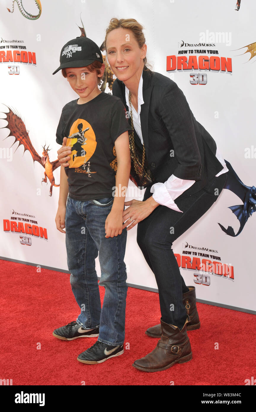 LOS ANGELES, CA. March 21, 2010: Kim Raver & son Luke at the Los ...