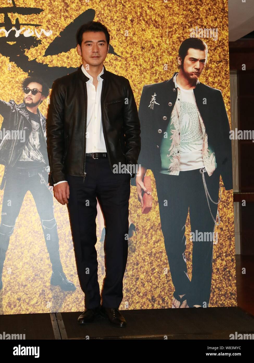 Taiwanese-Japanese actor Takeshi Kaneshiro attends a press conference ...