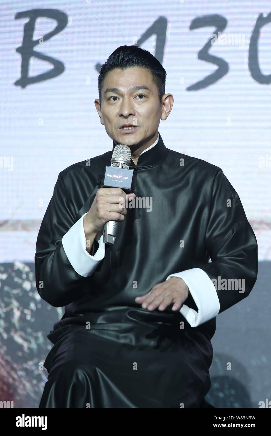 Hong Kong singer and actor Andy Lau attends a premiere for his movie ...
