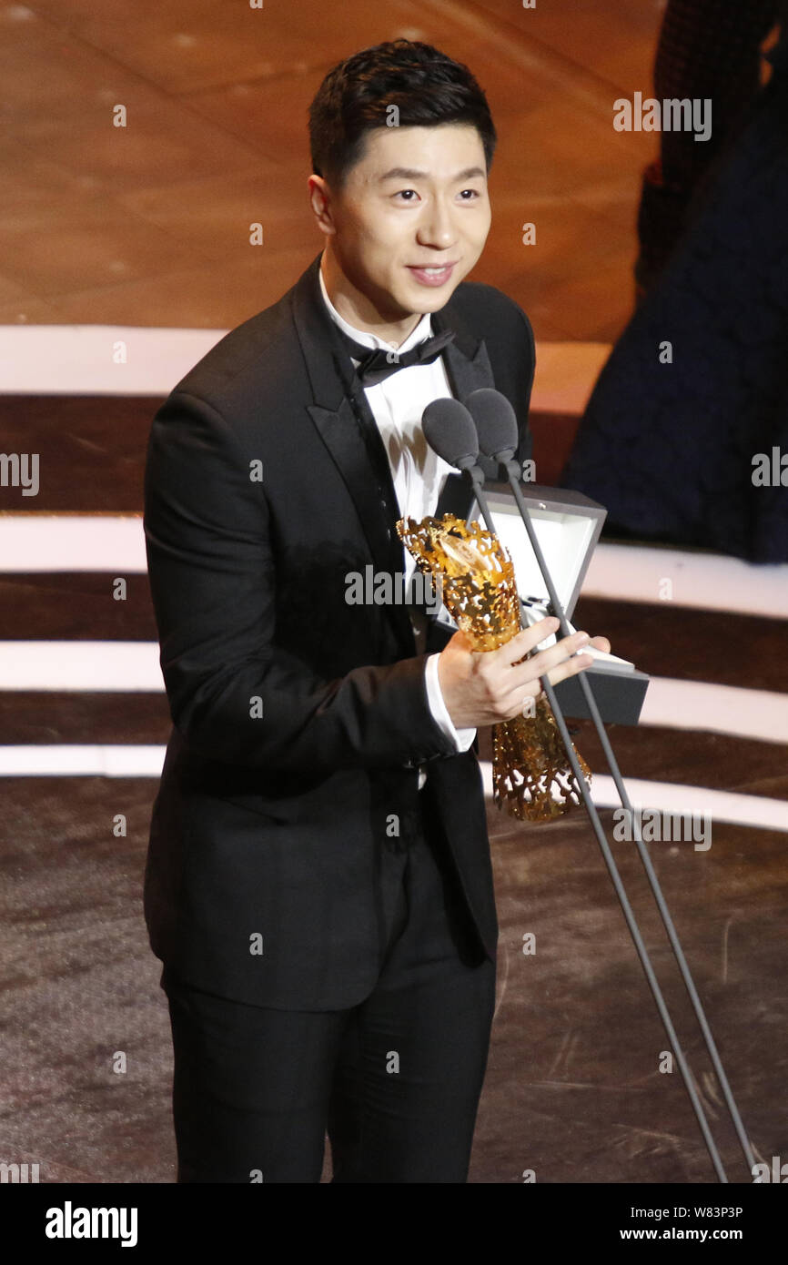 Chinese Olympic table tennis gold medalist Ma Long speaks after ...