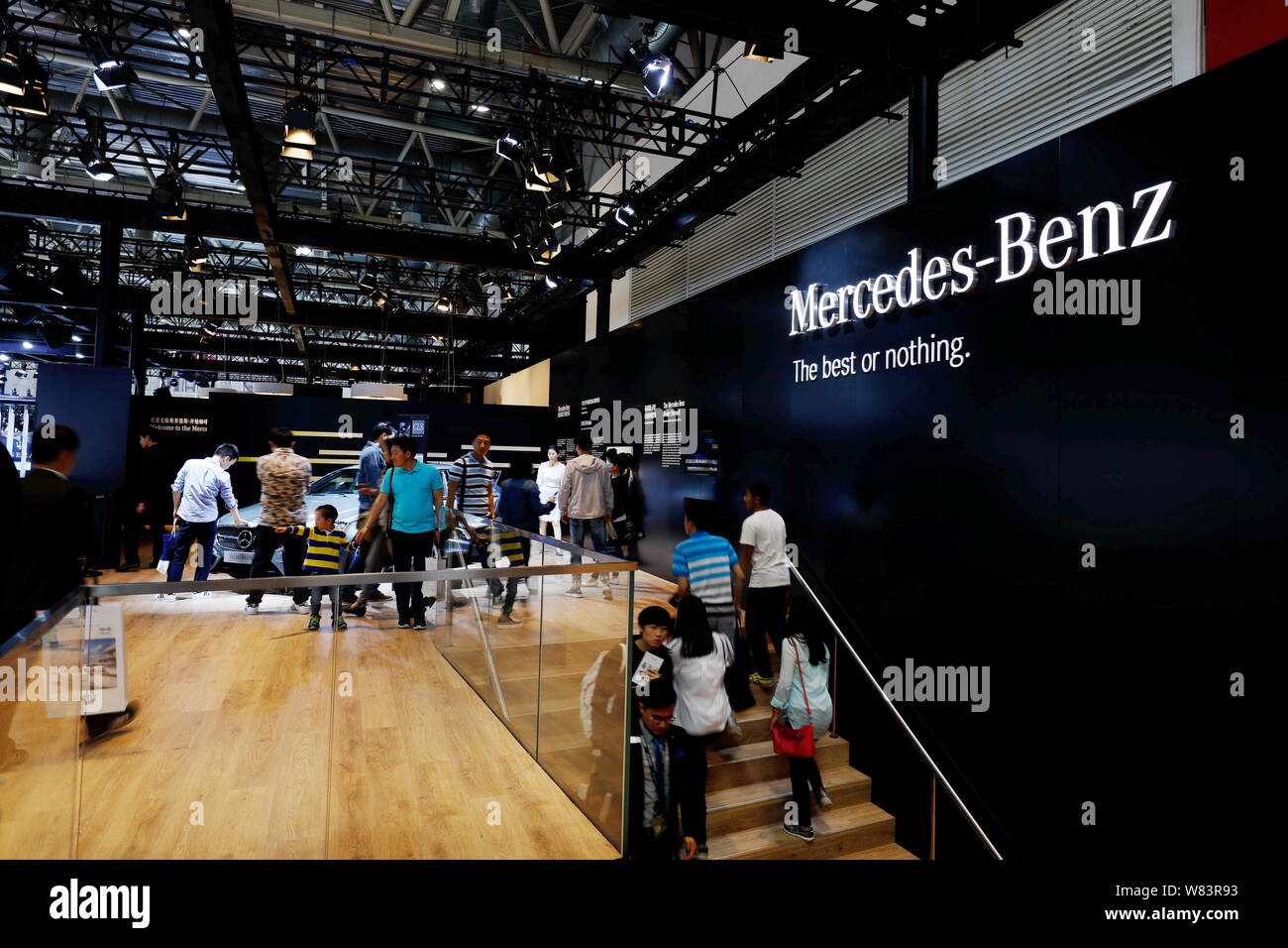 --FILE--People visit the stand of Mercedes-Benz during the 14th Beijing ...