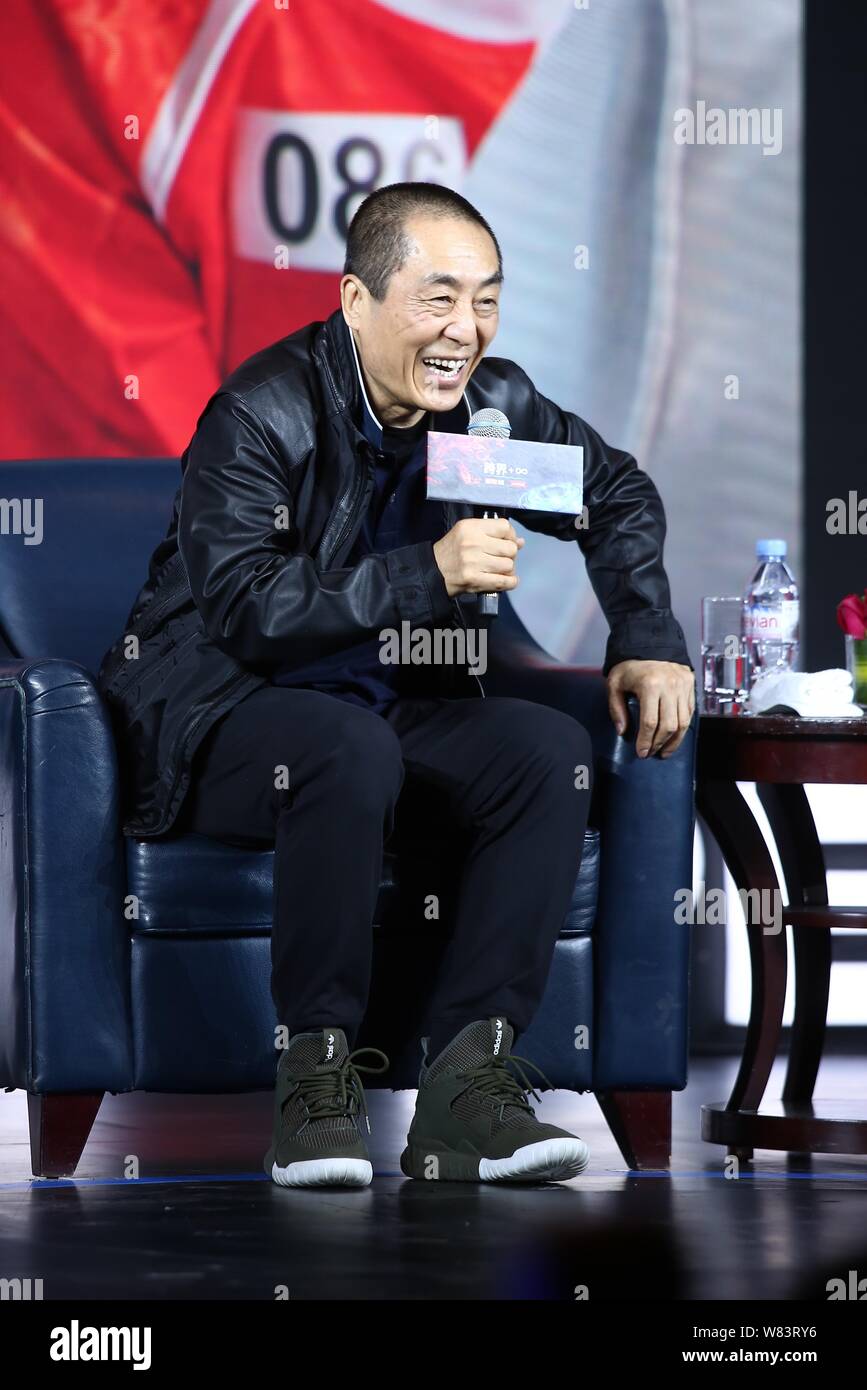 Chinese director Zhang Yimou attends a press conference of the global ...