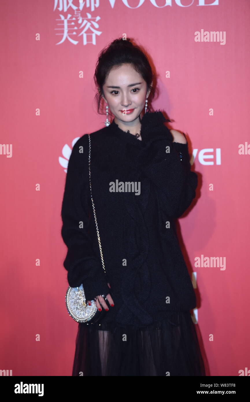 Chinese actress Yang Mi arrives for Vogue China 11th anniversary gala ...