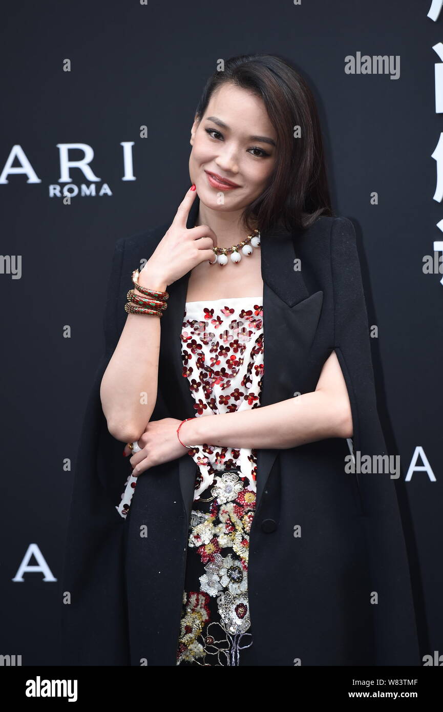 Taiwanese actress Shu Qi attends the opening ceremony of the Vogue X ...