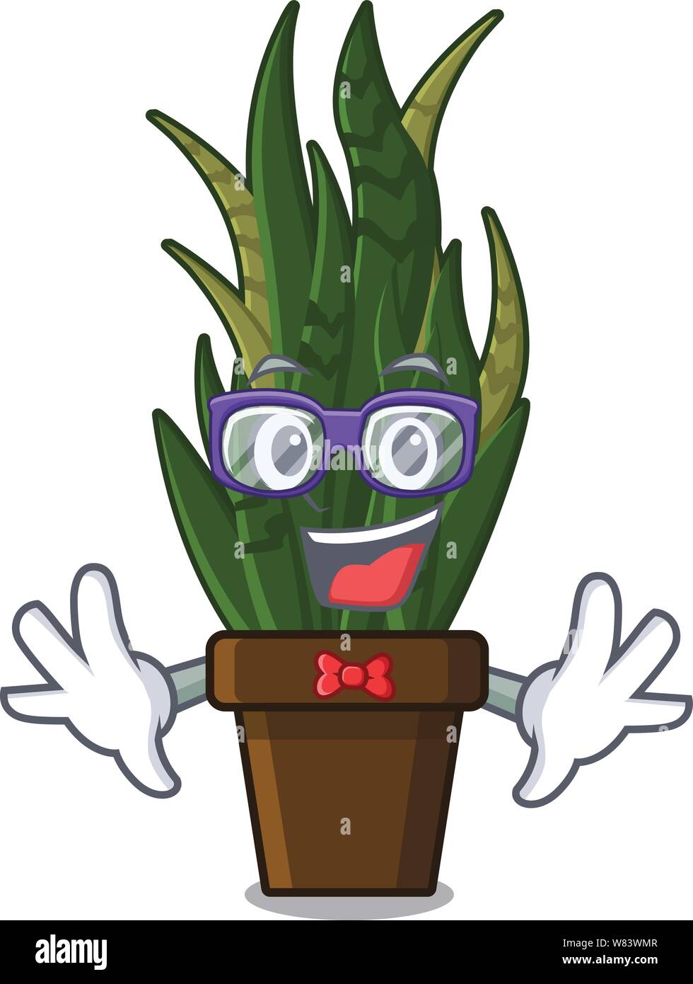 Geek plant snakes planted in cartoon pots Stock Vector Image & Art - Alamy