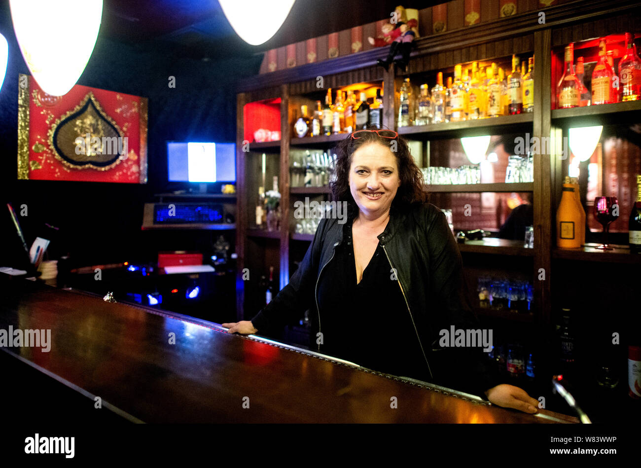 Emden, Germany. 07th Aug, 2019. Tanja Meyer, employee of the nightclub ...