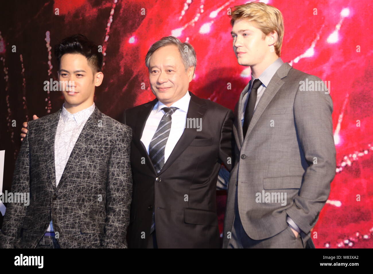 (From left) Taiwanese-American actor Mason Lee, the son of Taiwanese ...