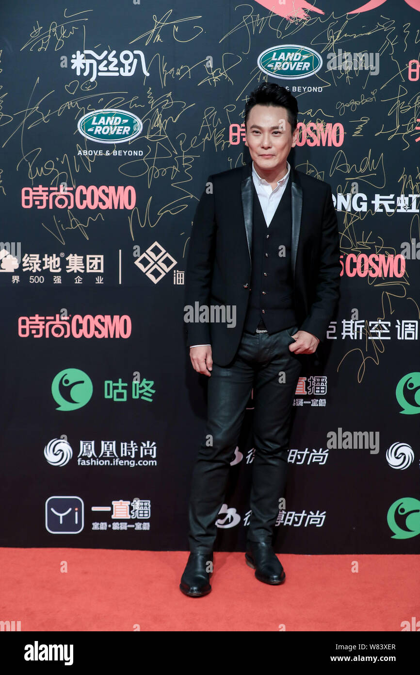 Taiwanese singer Jeff Chang arrives on the red carpet for the 2016 ...