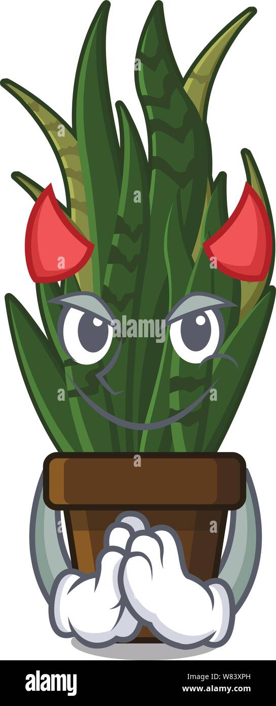 Devil snake plant with the character shape Stock Vector Image & Art - Alamy