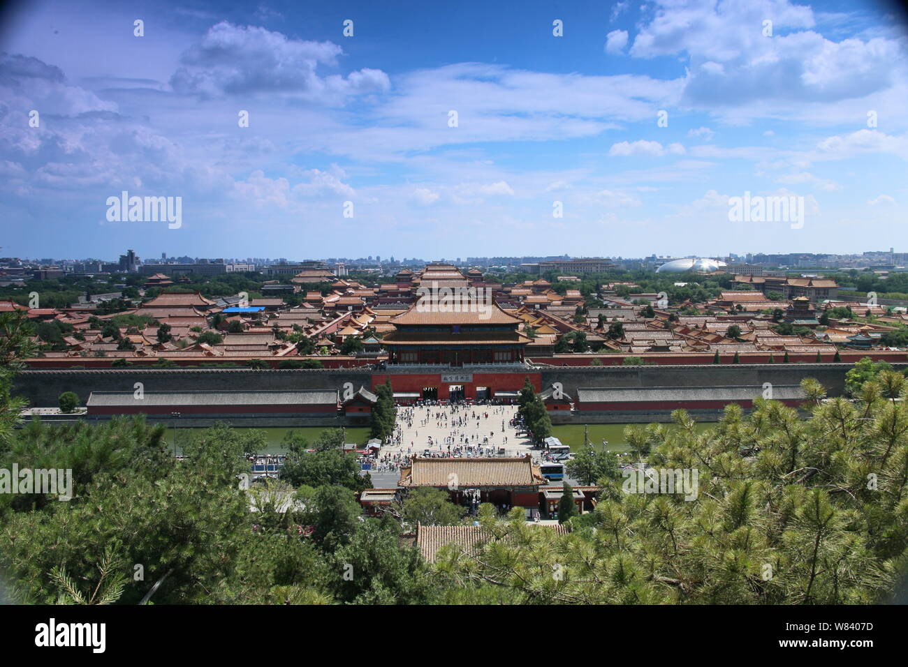 --FILE--General view of the Palace Museum, also known as the Forbidden ...