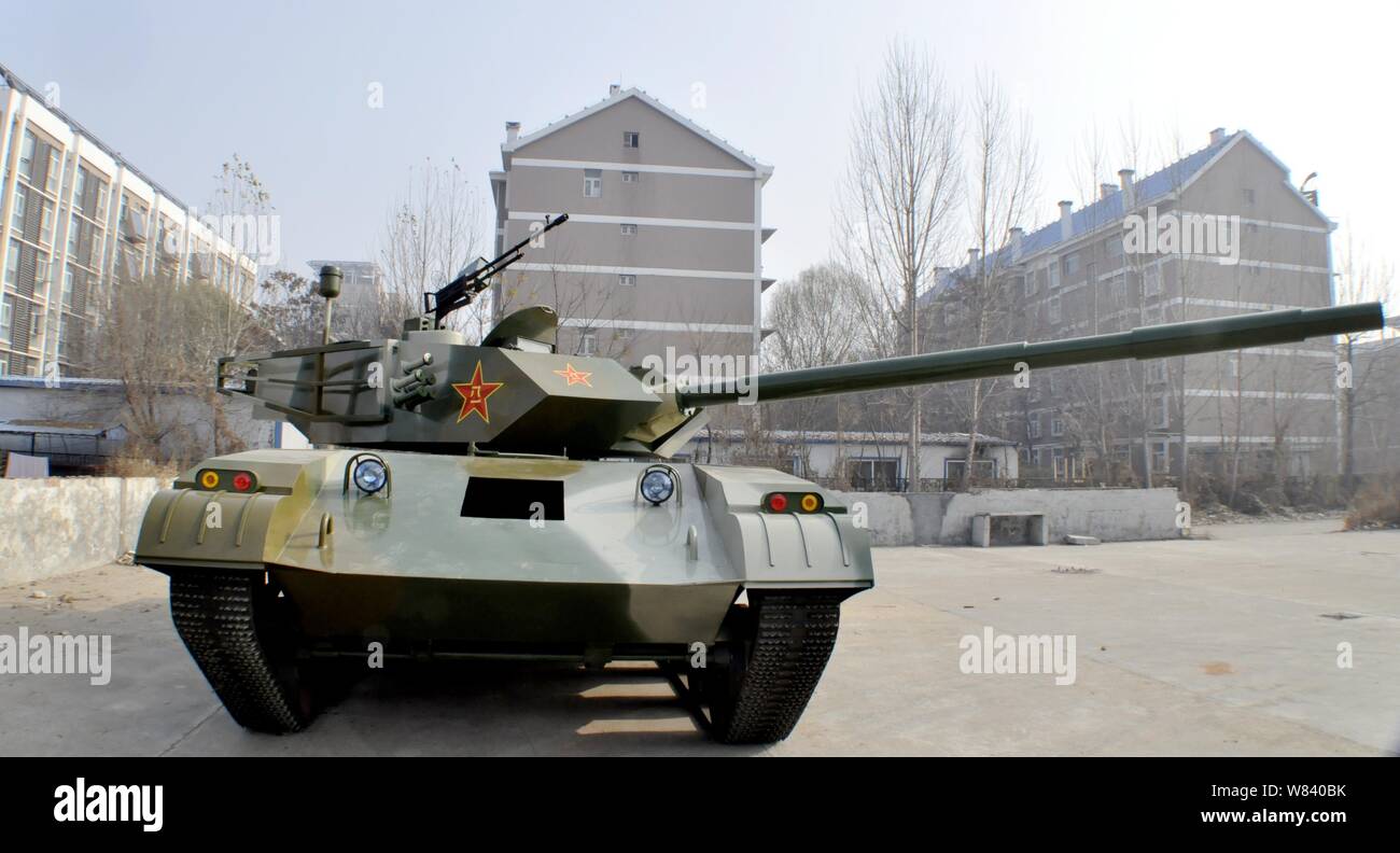 A replica of Chinese PLA's (People's Liberation Army) Type 99 tank is ...
