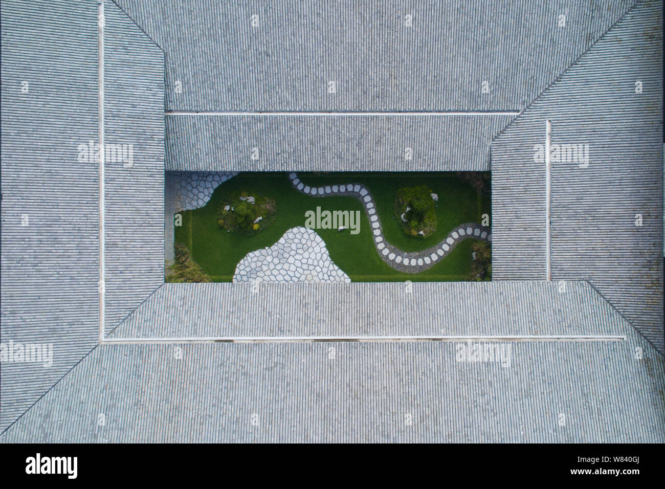 Aerial view of the Wuzhen Internet International Convention Center, the ...
