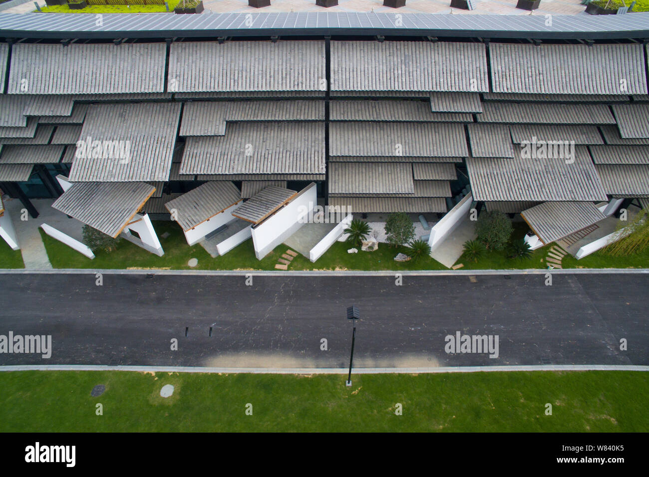 Aerial view of the Wuzhen Internet International Convention Center, the ...