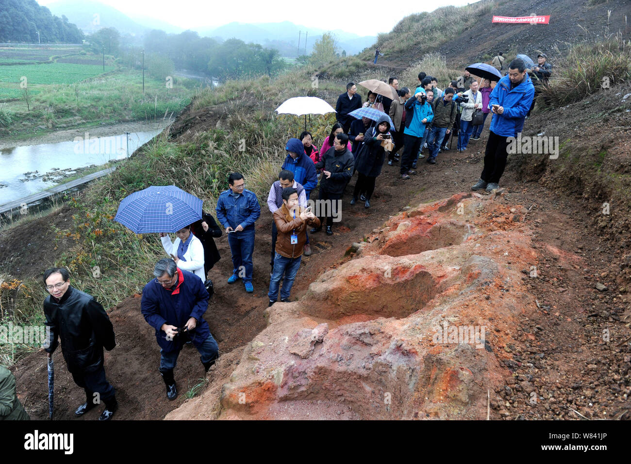 Chinese archaeologists investigate at an ancient zinc smelting site ...